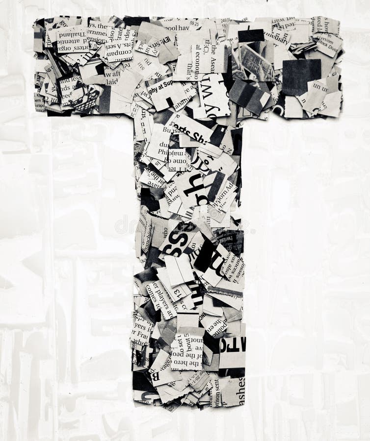 Newspaper Letter T Stock Photos - Free & Royalty-Free Stock Photos from ...