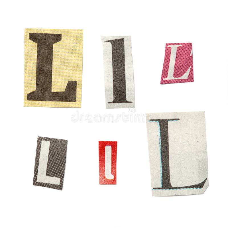 Newspaper Letters stock image. Image of objects, randsom - 29595019