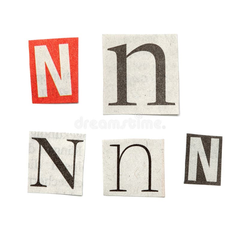 Newspaper Letters stock image. Image of cutout, newspaper - 29595057