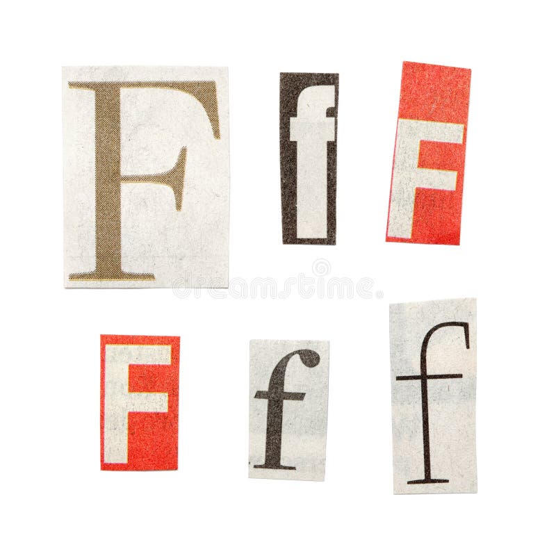 Newspaper Letters stock image. Image of cutout, newspaper - 29595057