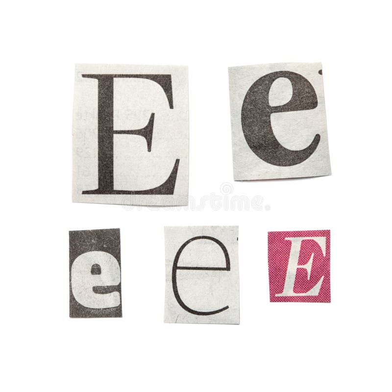Newspaper Letters stock image. Image of cutout, newspaper - 29595057