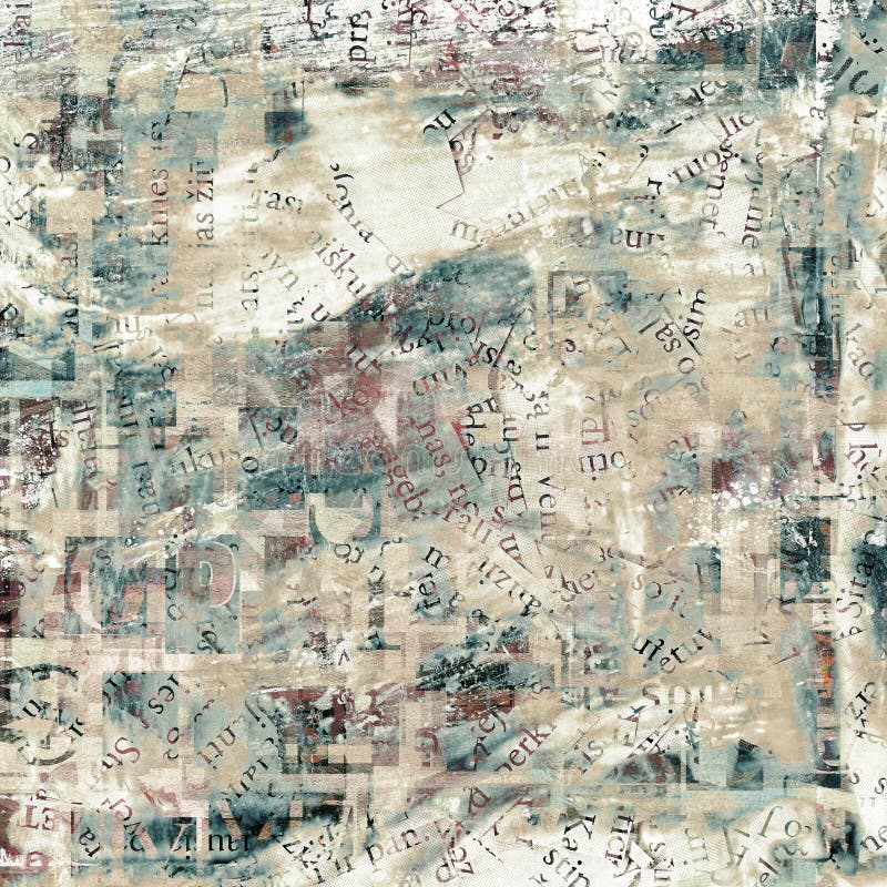 Newspaper, Magazine Grunge Letters Background Stock Image - Image of ...