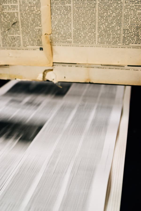 Newspaper offset printing editorial photography. Image of print - 49477527