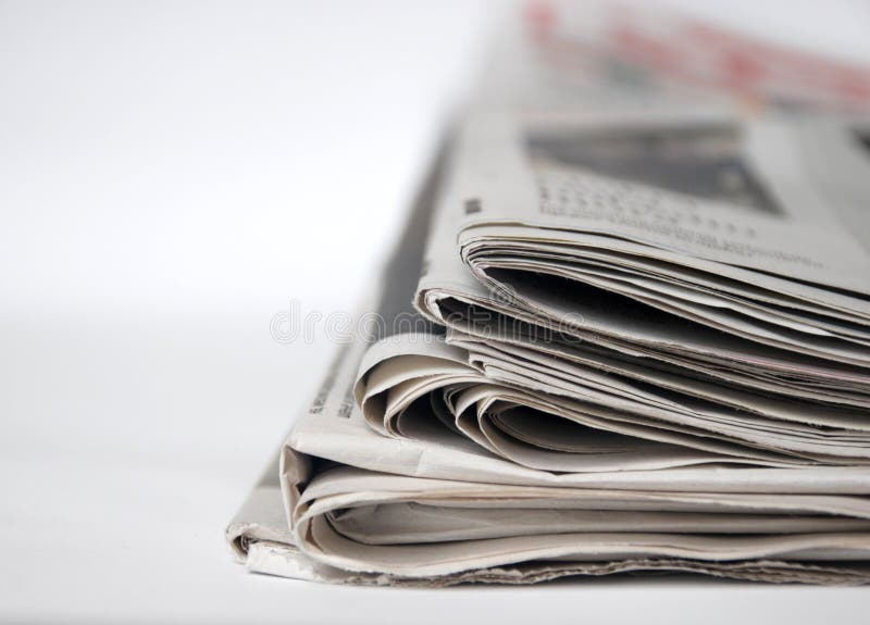 Newspaper pages stock photo. Image of catalog, macro, media - 6828074