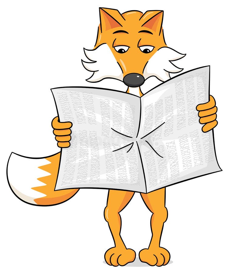 Cartoon Fox Standing Embarrassed Stock Vector - Illustration of mammal ...