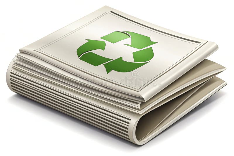 Newspaper for Recycle the Design May Feature the Newspape Stock ...