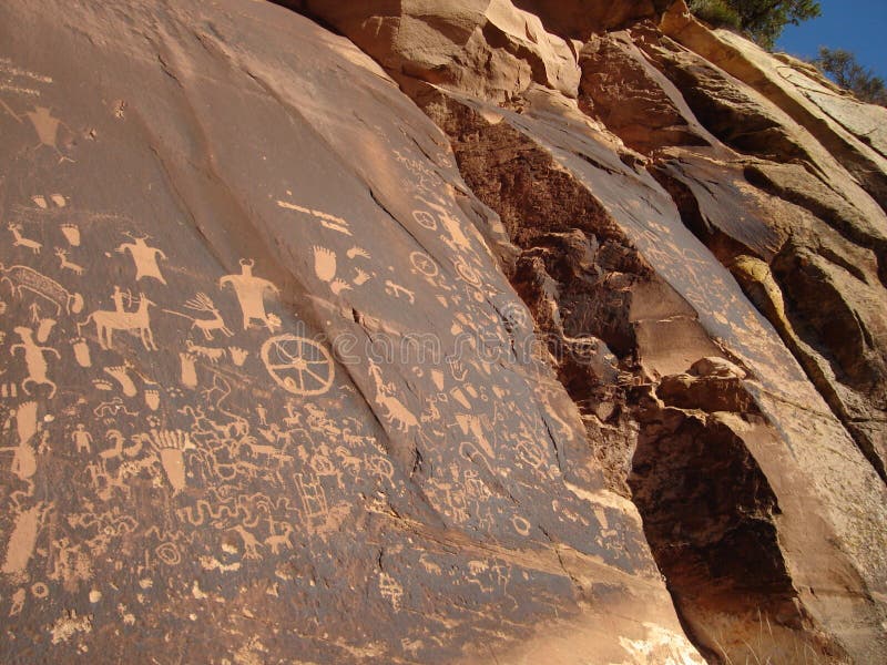 Newspaper Rock stock image. Image of water, american, america - 3529129
