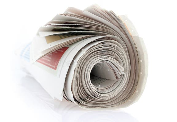 Newspaper roll stock photo. Image of newspapers, macro - 18114376