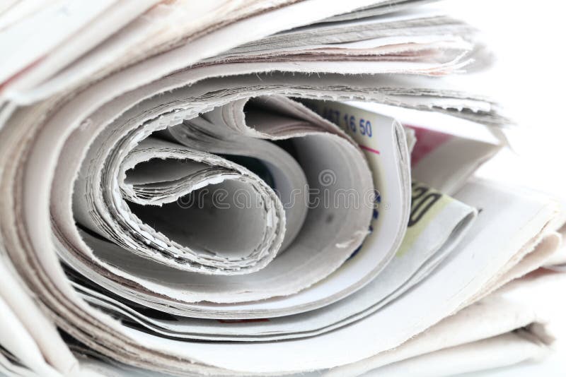 Newspaper roll stock image. Image of magazine, diagonal - 47467361