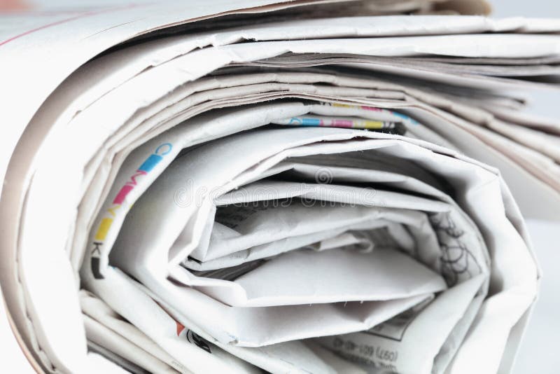 Newspaper roll stock image. Image of breaking, folded - 47708675