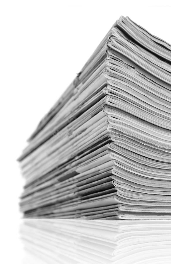 Newspaper Stack stock image. Image of document, recycling - 13914121