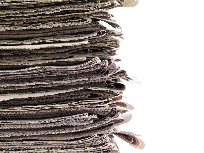 Newspaper Stack stock image. Image of newspapers, batch - 9239409