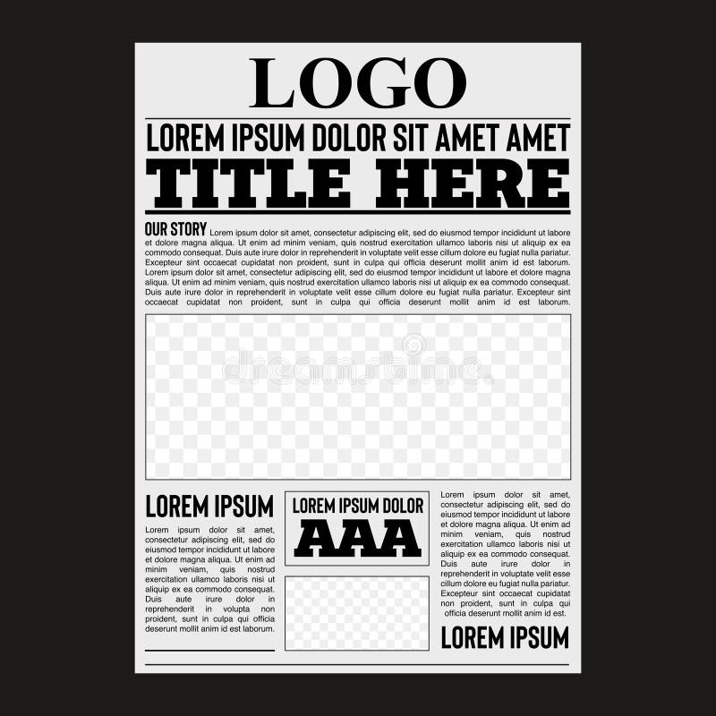 Newspaper Style Poster - Newspaper Deisgn Art Stock Vector ...