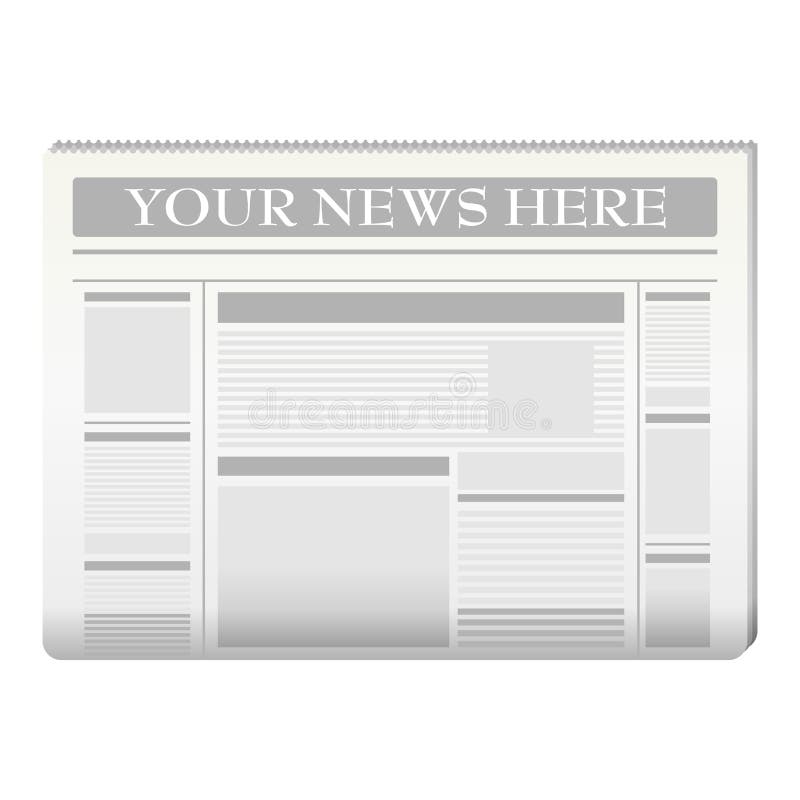 Newspaper blank template stock image. Image of business - 17133913