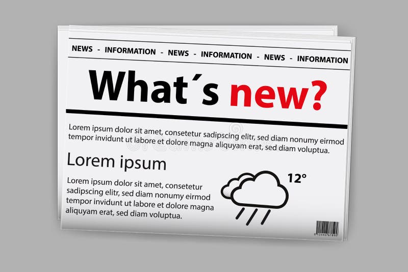 Blank newspaper template. stock vector. Illustration of article - 144272325