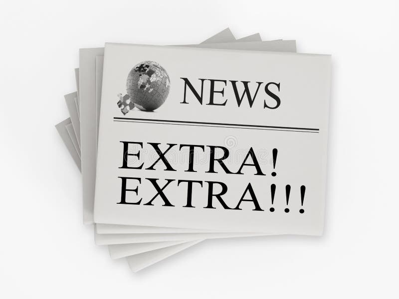 Newspaper stock illustration. Illustration of publication - 43244517