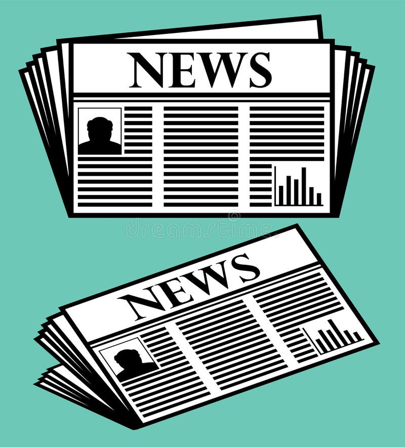 Newspaper Vector Icon stock vector. Illustration of latest - 62565976