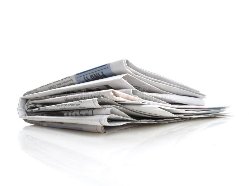 Typical Thick Sunday Edition American Newspaper Stock Image - Image of ...