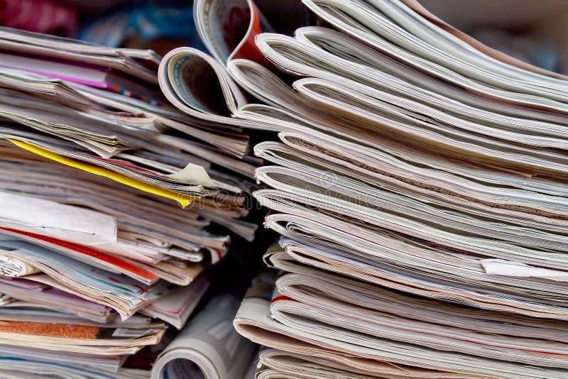 A pile of old newspapers stock photo. Image of expired - 16695406