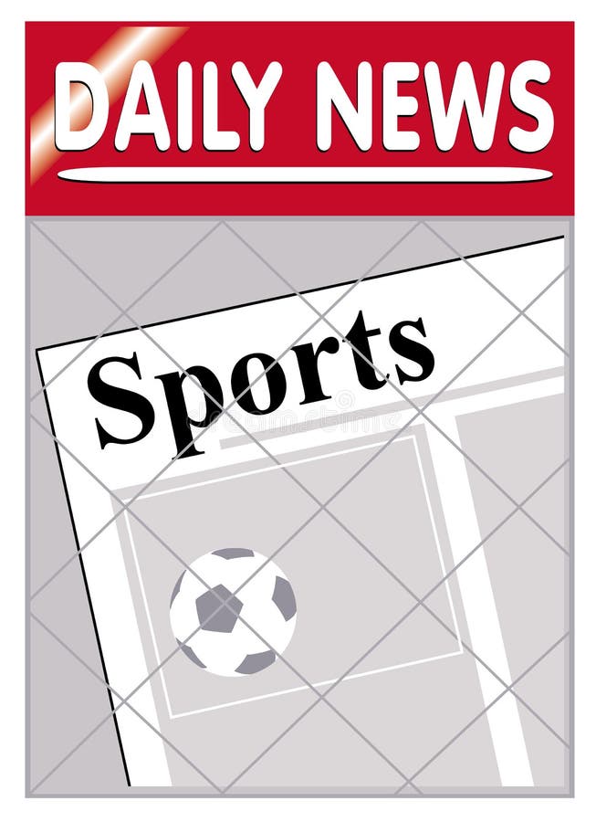 Newspapers Sport stock vector. Illustration of business - 1260106