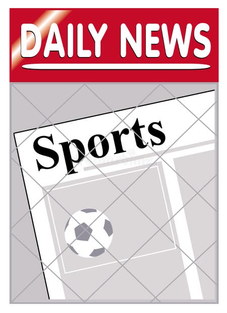 Newspapers Sport stock vector. Illustration of business - 1260106