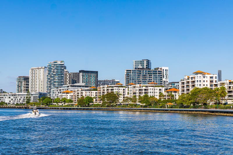 Newstead in Brisbane, Australia Stock Image - Image of transportation ...