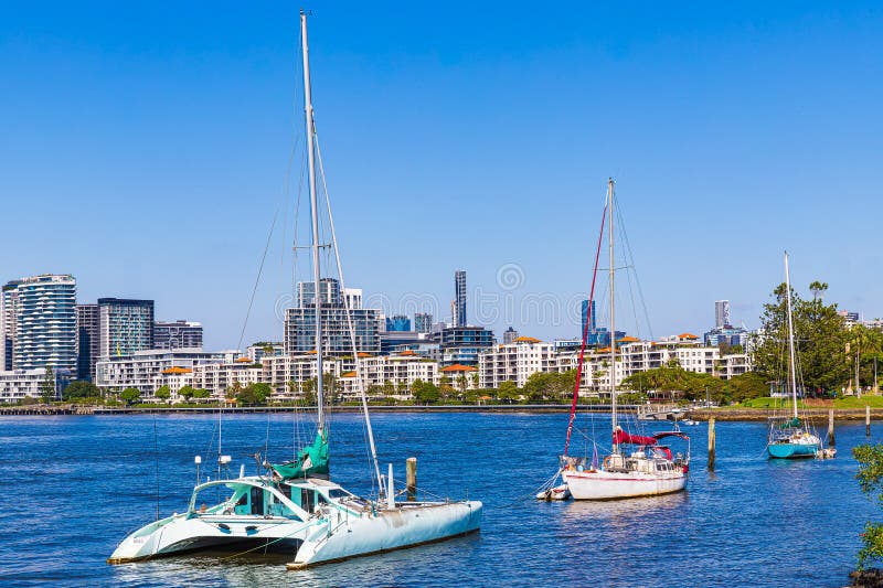 Newstead in Brisbane, Australia Stock Photo - Image of view, travel ...