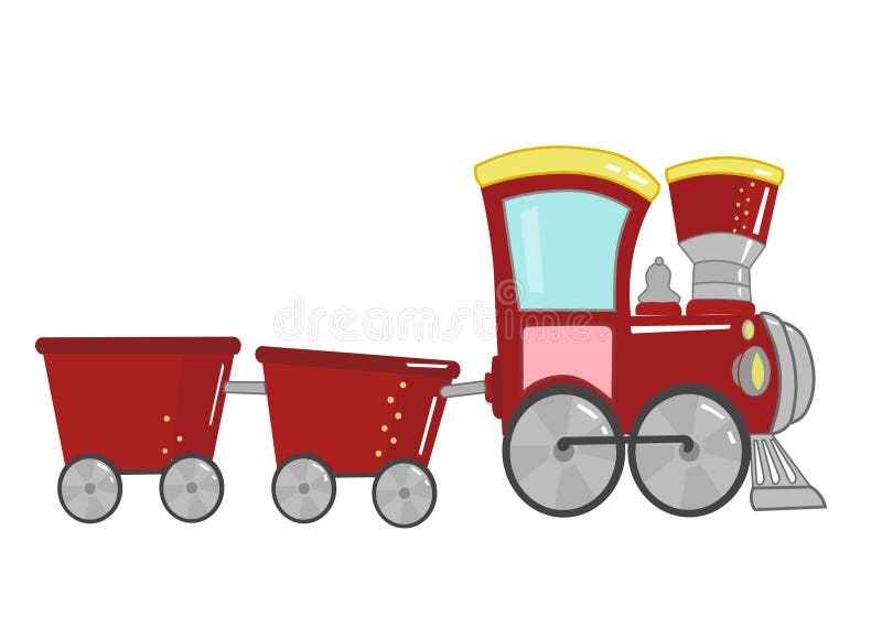 Train Engine Vector Illustration Clipart Stock Vector - Illustration of ...
