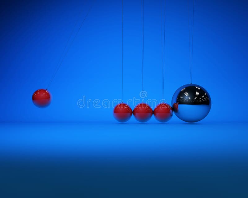 Newton Balls, Big Balls and Small Balls Stock Illustration ...