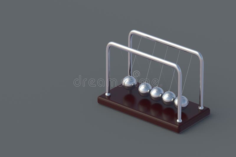Newton S Pendulum. Balancing Balls Stock Illustration - Illustration of ...