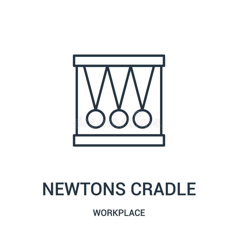 Newtons Cradle Icon Vector from Science Collection. Thin Line Newtons Cradle Outline Icon Vector ...