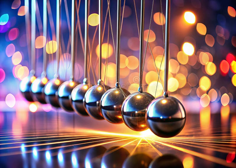 Newtons Cradle a Visual Demonstration of Physics Principles with ...