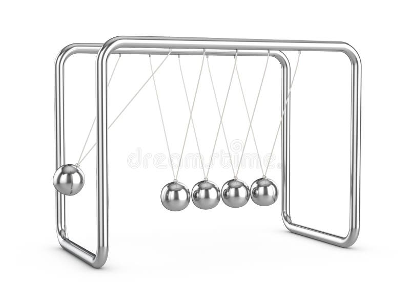 3D de Slinger van Newton stock illustratie. Illustratie bestaande uit ...