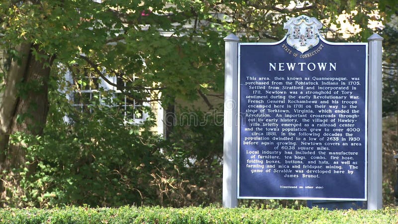 Newtown Welcome Sign (1 of 1) Stock Video - Video of quaint, dining ...