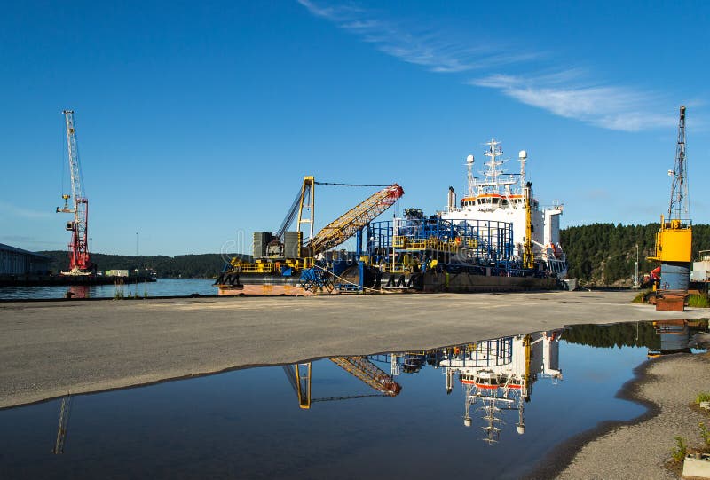 Nexans Electrical Sea Cables Deploy Vessel Stock Image - Image of ...
