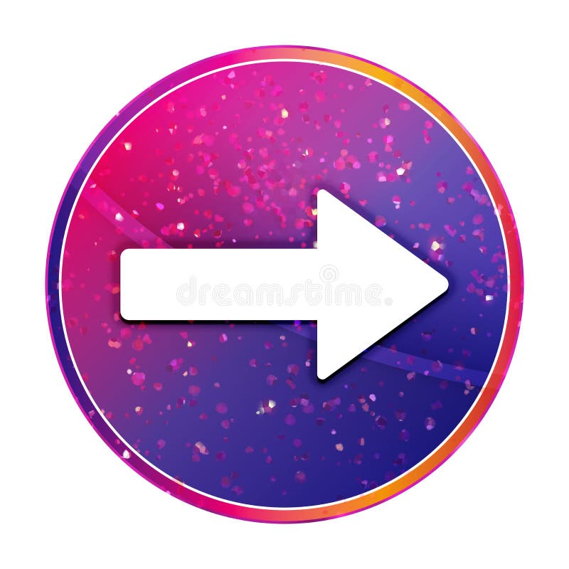 Next Arrow Icon Creative Trendy Colorful Round Button Illustration ...