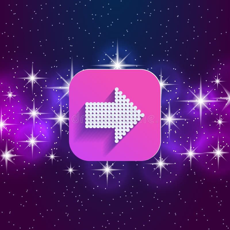 Next Arrow Icon. Forward Sign. Right Direction Symbol. Square Icon and ...