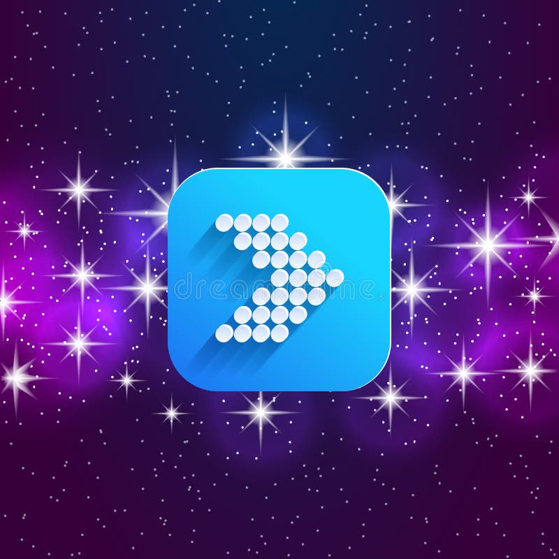 Next Arrow Icon. Forward Sign. Right Direction Symbol. Square Icon and ...