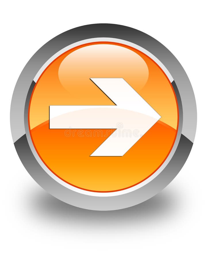 Next Arrow Icon Glossy Orange Round Button Stock Illustration ... Next Arrow Icon Glossy Orange Round Button Stock Illustration ...