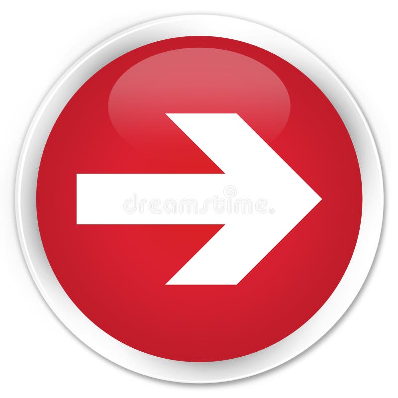 Next Arrow Icon Premium Red Round Button Stock Illustration ...