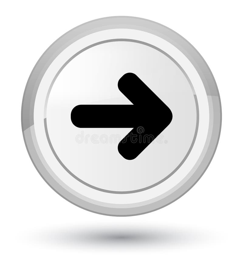 Next Arrow Icon Prime White Round Button Stock Illustration ...