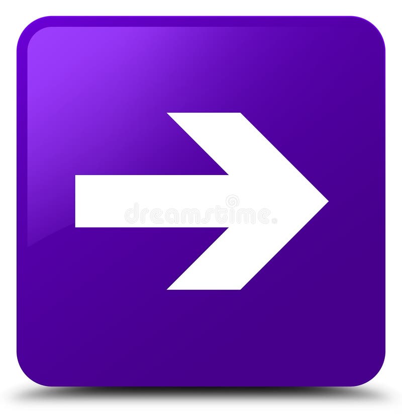 Next Arrow Icon Purple Square Button Stock Illustration - Illustration ...