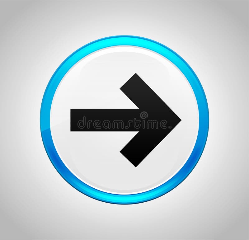 Next Arrow Icon Round Blue Push Button Stock Illustration ...