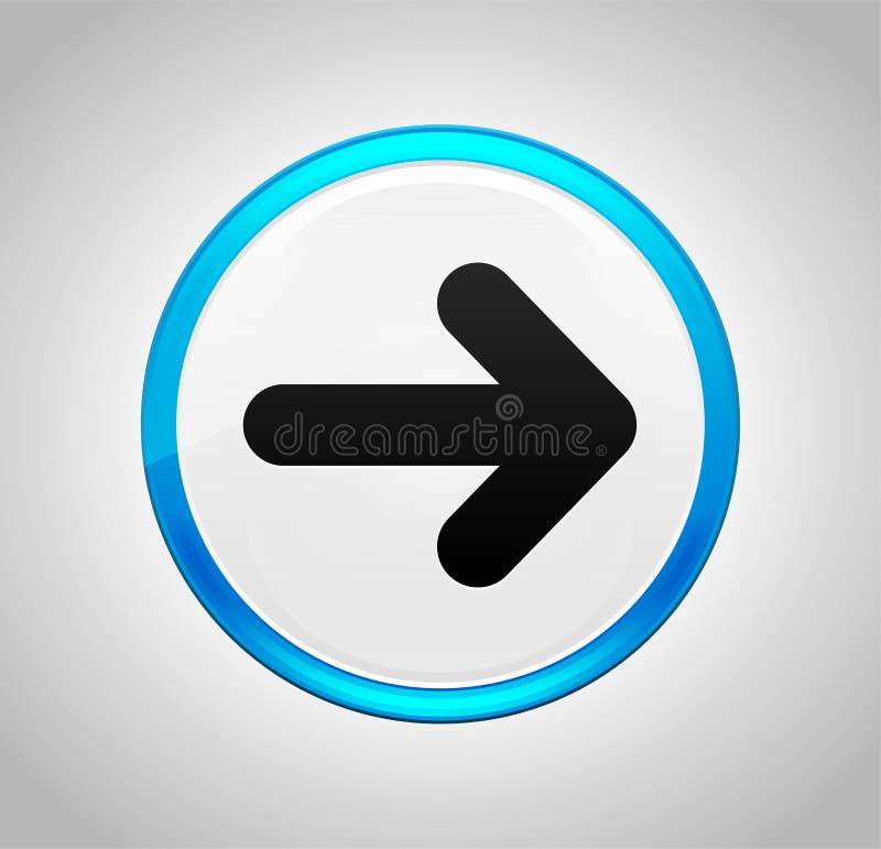 Next Arrow Icon Round Blue Push Button Stock Illustration ...