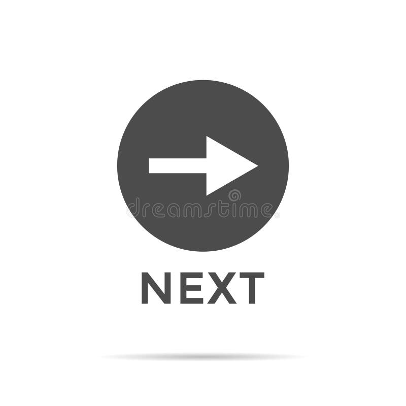 Next Arrow Icon Sign Symbol Vector in Flat Style Stock Vector ...
