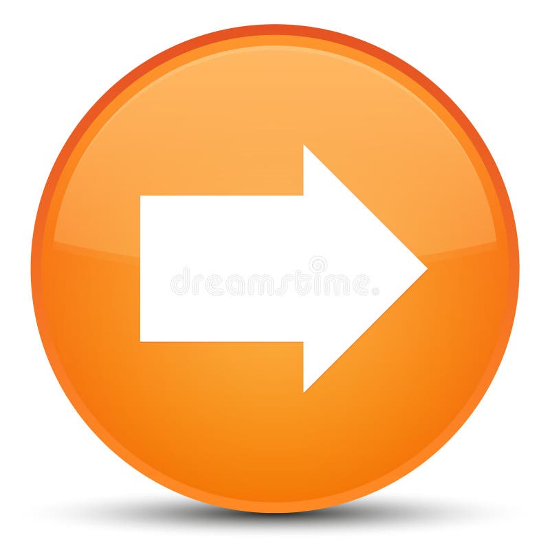 Next Arrow Icon Special Orange Round Button Stock Illustration ...