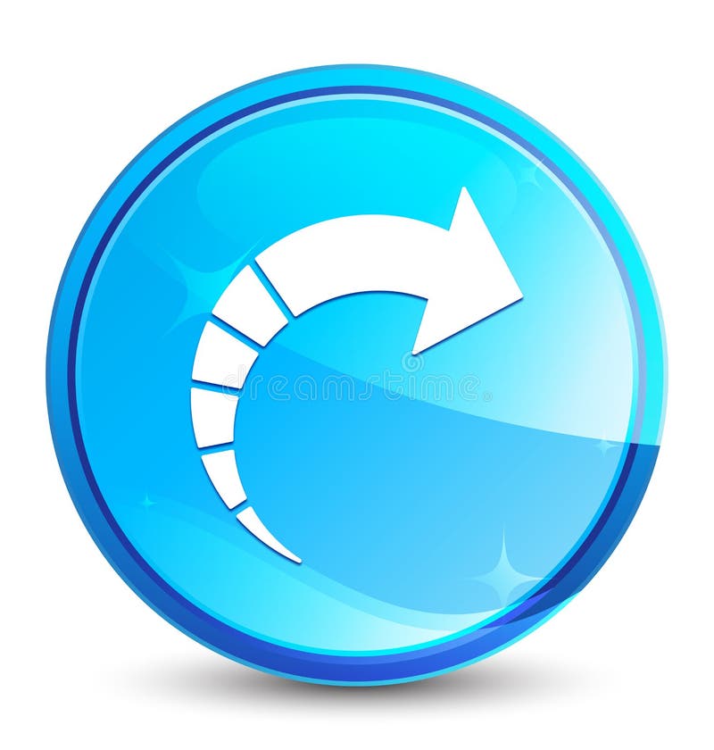 Next Arrow Icon Splash Natural Blue Round Button Stock Vector ...