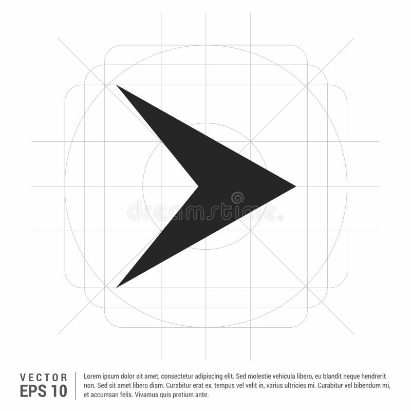 Next Arrow Icon stock vector. Illustration of download - 132406528