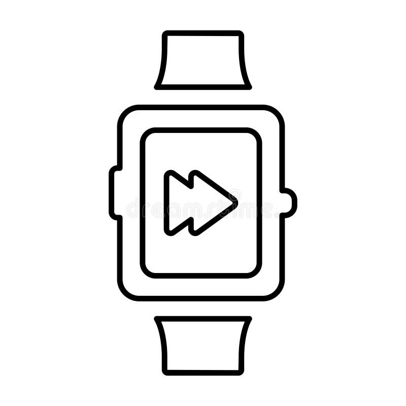 Next Arrow Smart Watch Icon Stock Vector - Illustration of icon ...