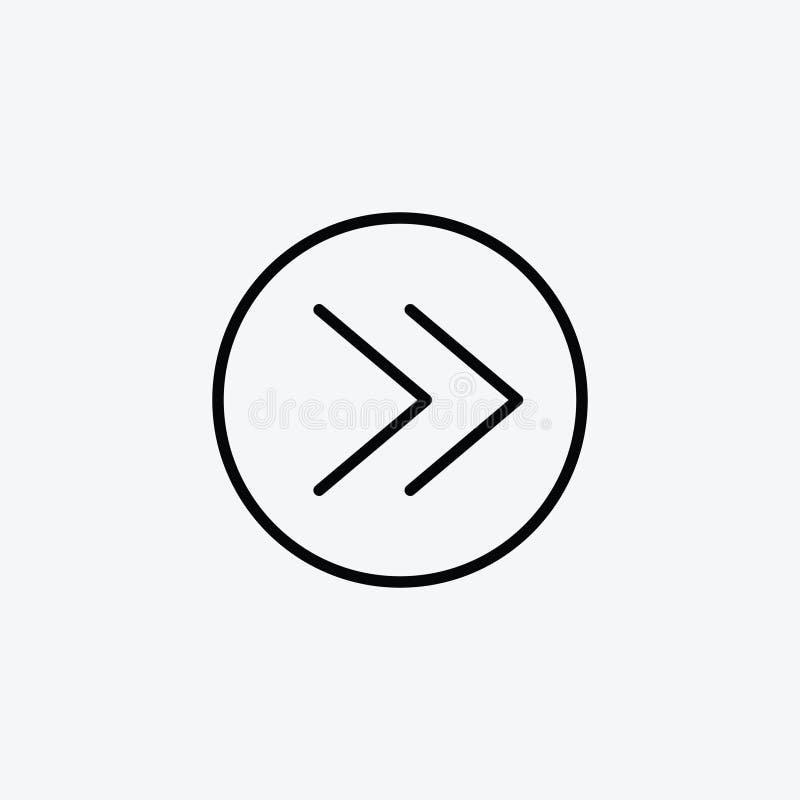Next arrow vector icon set stock vector. Illustration of digital - 340446754
